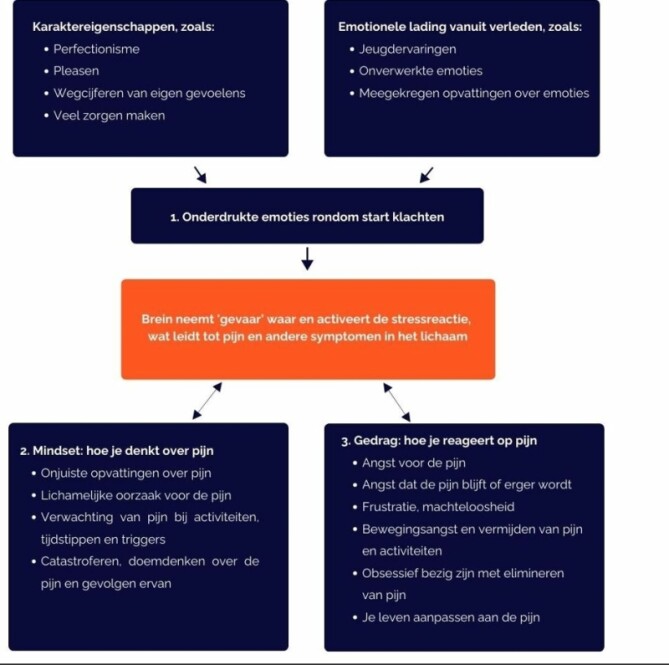 Pijn in het middenrif door stress? Oorzaak en Oplossing