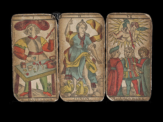 French tarot cards before 1930