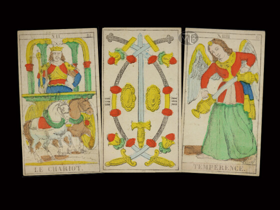 French tarot cards before 1930