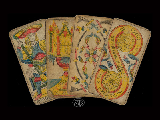 French tarot cards before 1930