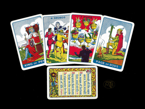 Vintage tarot decks cards between ca 1930 and 1970