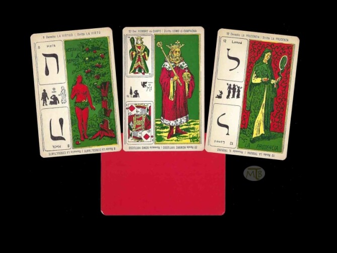 Vintage tarot decks cards between ca 1930 and 1970