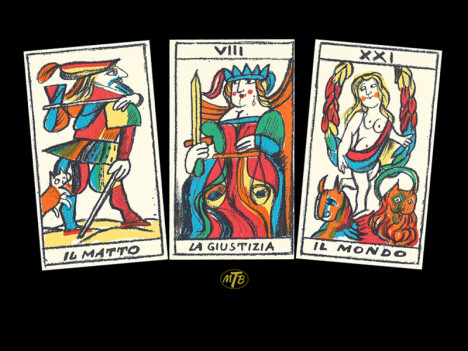 Italian contemporary tarot decks 1970 until today from Italy