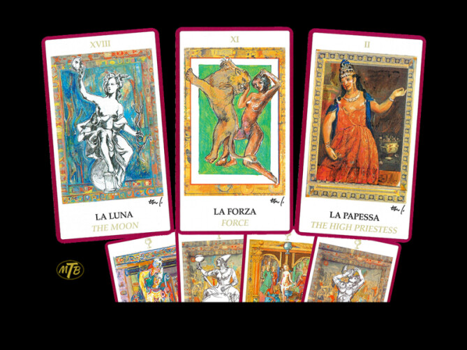 Italian contemporary tarot decks 1970 until today from Italy