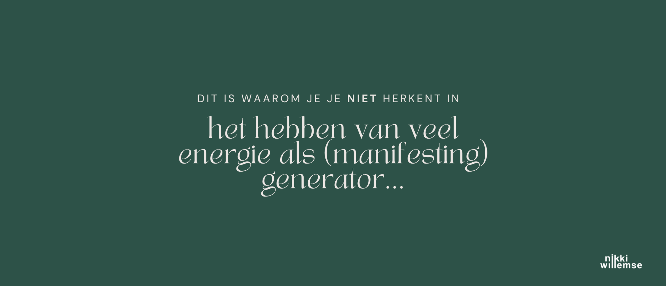 Dit is waarom waarom jij je niet herkent in het hebben van veel energie ...