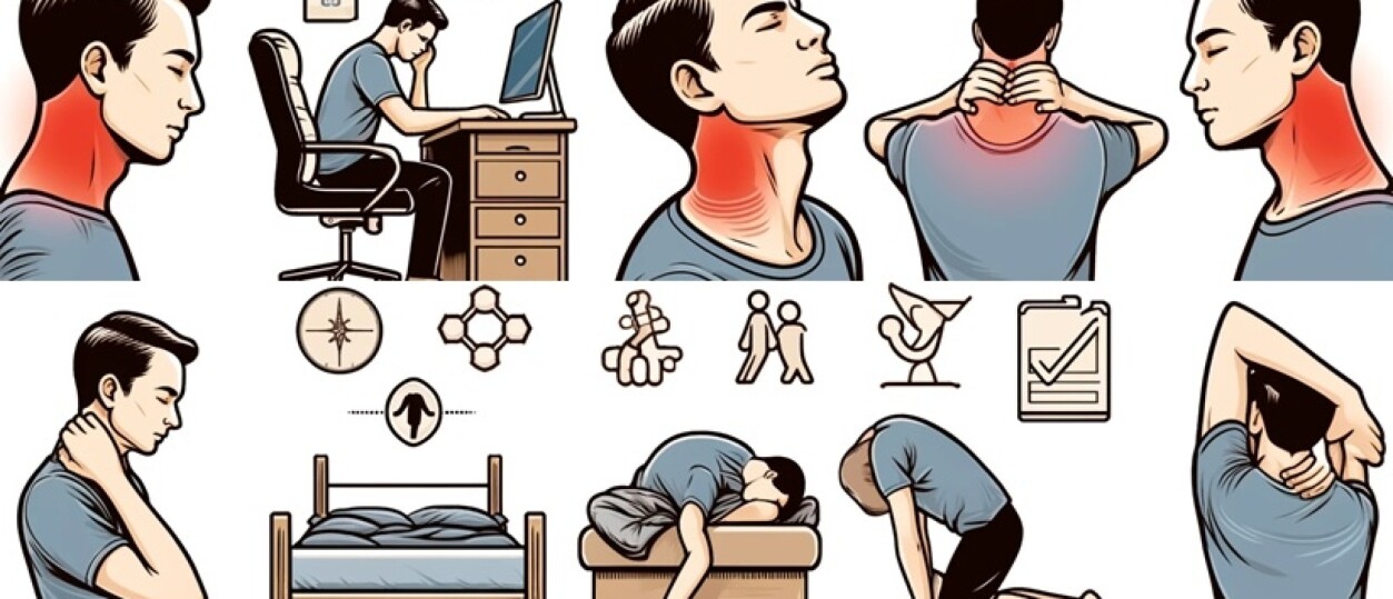 Stijve nek. Oorzaken, symptomen & verlichting
