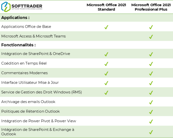 Microsoft Office 2021 Standard vs. Professional Plus