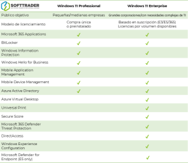 Windows 11 Enterprise vs Pro: las diferencias