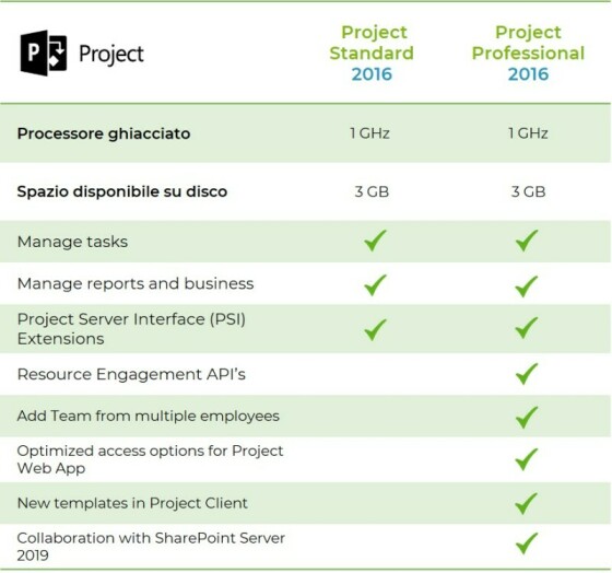 Che cos’è Microsoft Project e quale versione mi serve? (Standard o Pro)