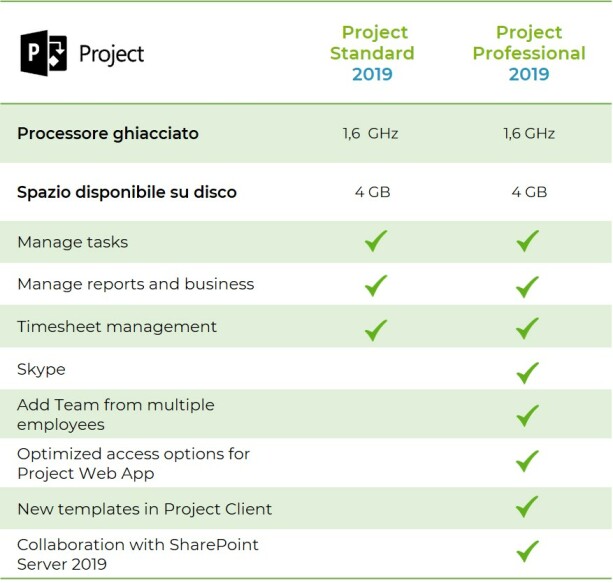 Che cos’è Microsoft Project e quale versione mi serve? (Standard o Pro)