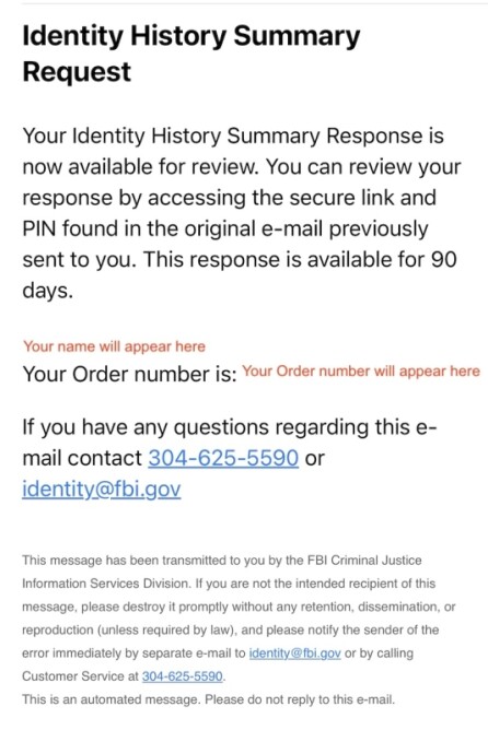 How to download your FBI results?