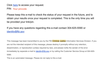 How to download your FBI results?