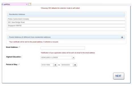 Singapore Step-by-step plan Certificate of Clearance (COC)