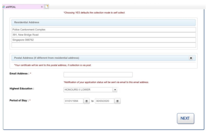 Singapore Step-by-step plan Certificate of Clearance (COC)
