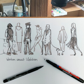 Live online tekenles met Lineke Lijn