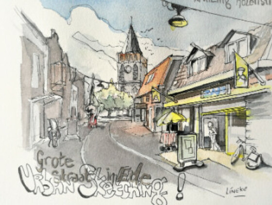 Urban Sketching bij Tekenclub.nl
