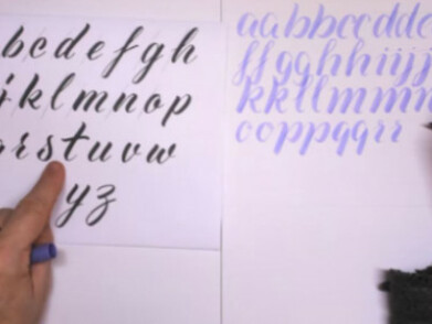 Volledige cursus handletteren op Tekenclub.nl