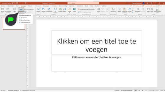 Afbeelding toevoegen aan PowerPoint