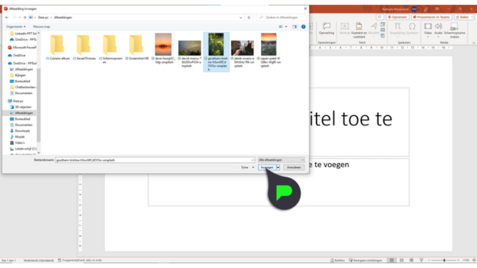 Afbeelding toevoegen aan PowerPoint