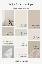 Beige muurverf kiezen? Ontdek de mooiste kleuren