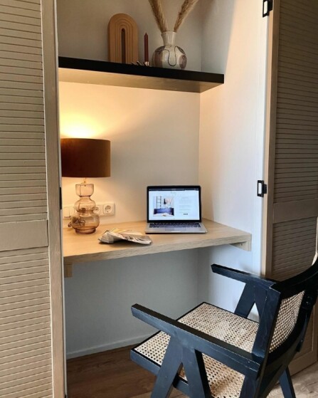 Maak je eigen werkplek in een kast met deze toffe DIY