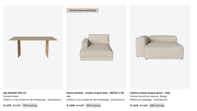 Ontdek de onweerstaanbare BOLIA outlet bomvol designmeubels
