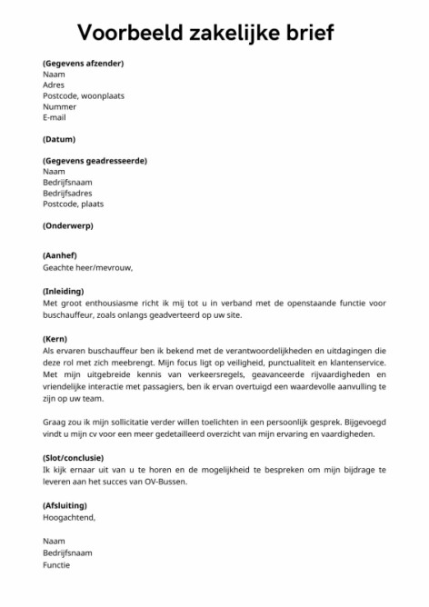 Wat is een zakelijke brief en hoe schrijf je een zakelijke brief?