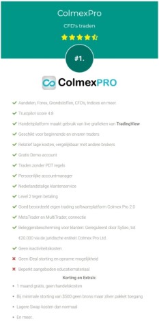 Colmex Pro Review: Kosten, Platforms & Tradersvoordelen