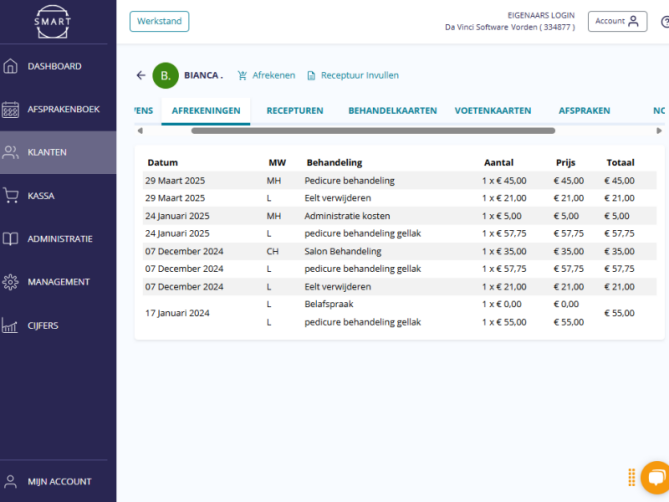 DaVinci Salon Software | Makkelijk software