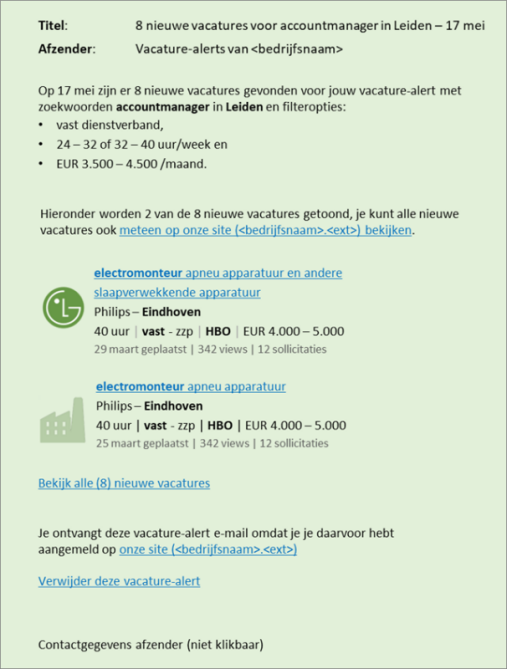 UX best practices voor het gebruik van vacature-alerts bij recruitment ...