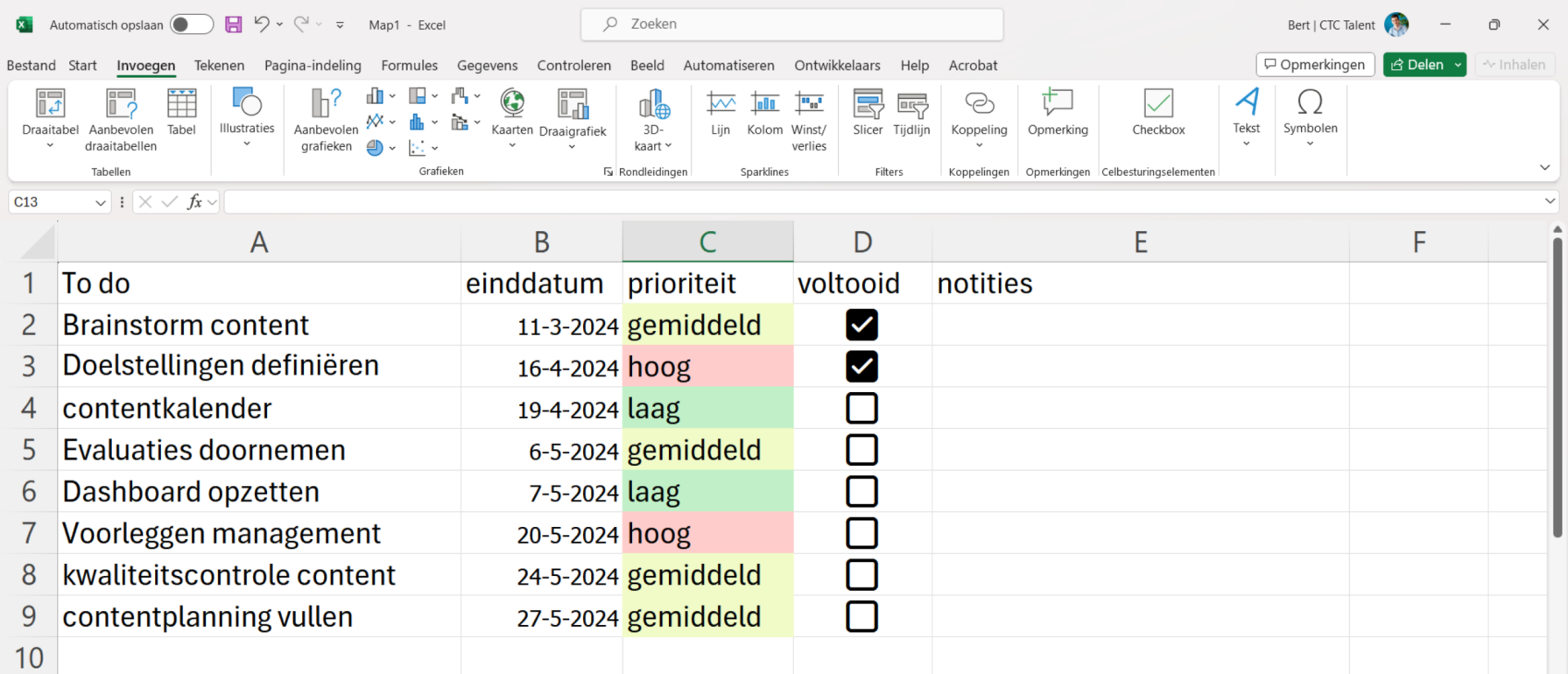 Hoe gebruik je checkboxes in Excel?