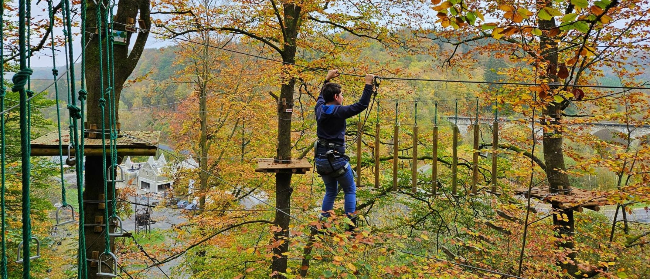 Klimpark in de Ardennen met kinderen