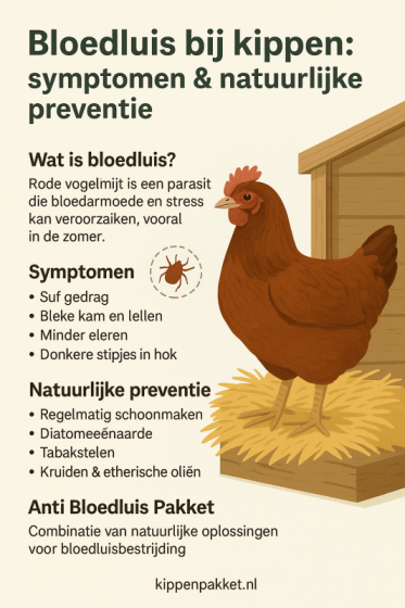 hoe herken je bloedluis symptomen bij kippen suf gedrag kippen zijn ...