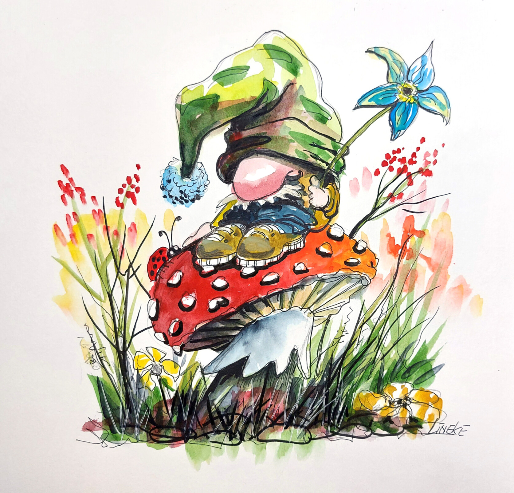 Gratis live schilderles met Lineke Lijn