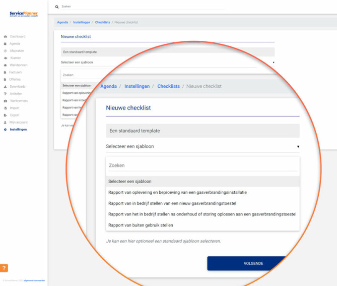 Features voor jouw CO-certificering | ServicePlanner