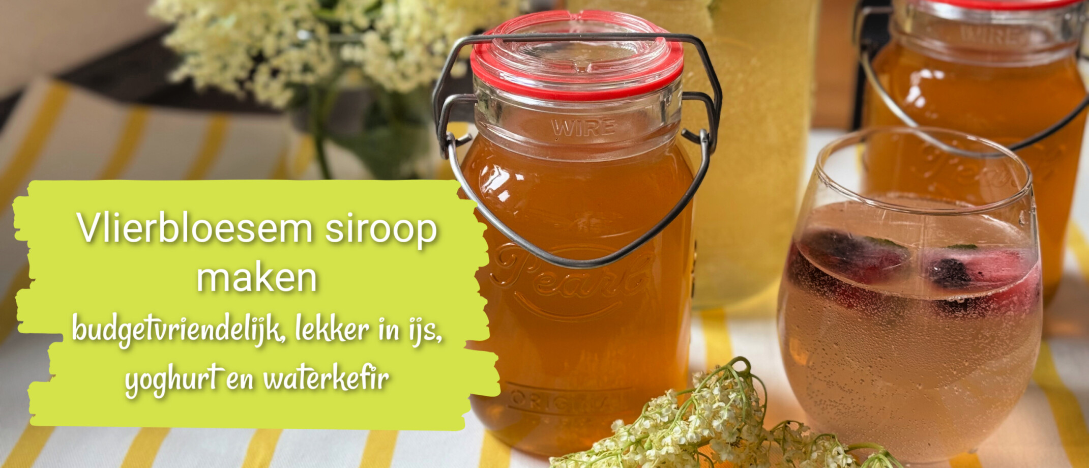 Vlierbloesemkoekjes met eenkoornmeel: een ode aan de lente