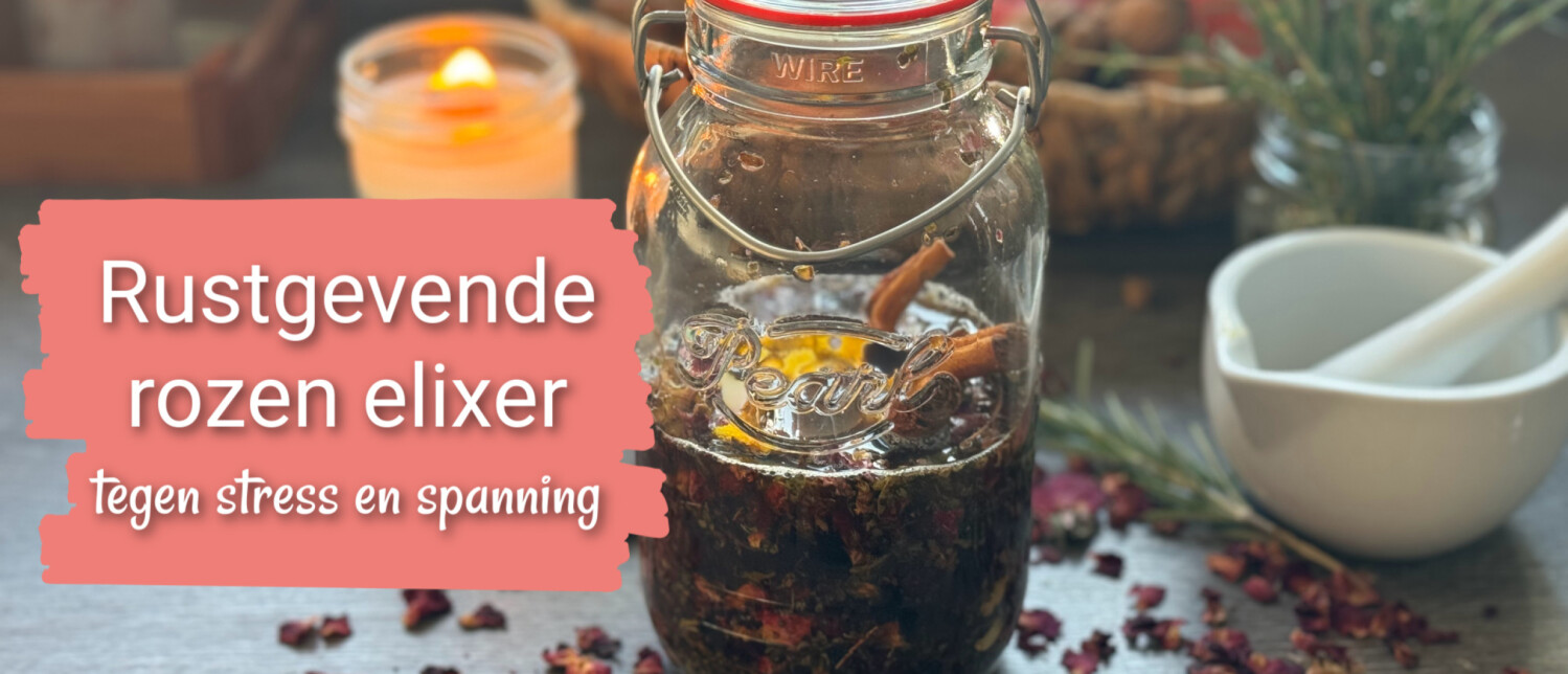 Rustgevende rozen elixer