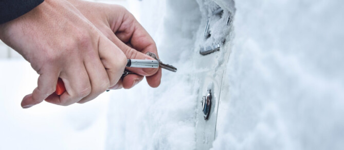 Vastgevroren autoslot: wat kun je hieraan doen?