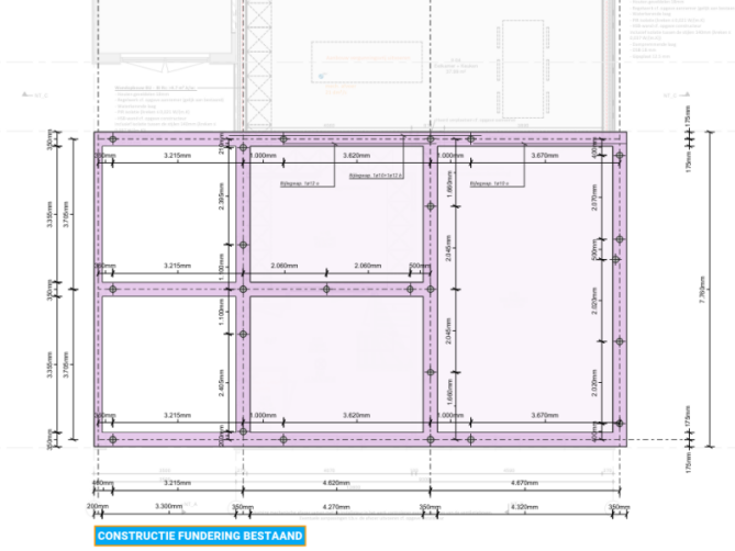 Fundering aanbouw tekening laten maken | ConstructieShop
