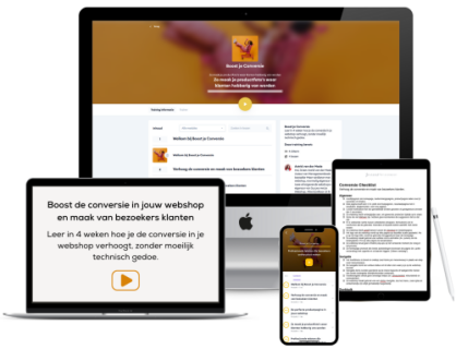 Boost je conversie met onze conversie cursus voor webshops!