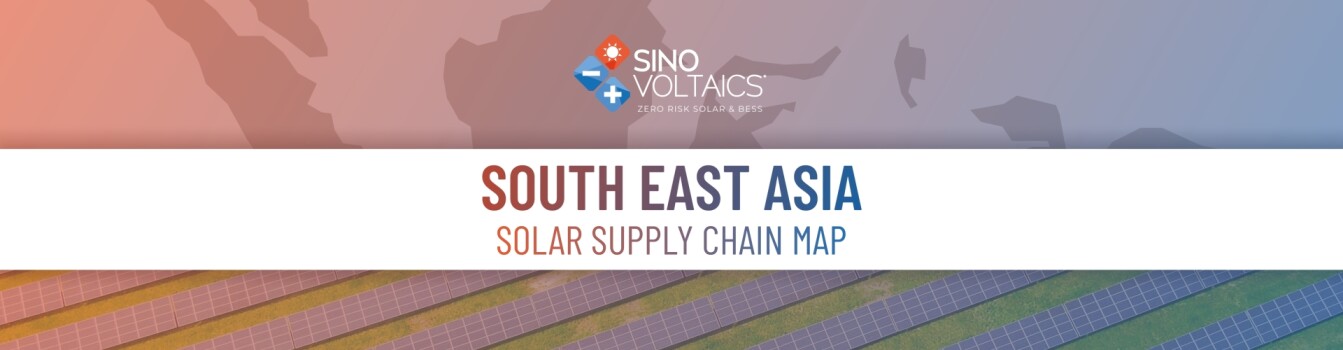 Sinovoltaics Southeast Asia SEA Solar Energy Supply Chain Map