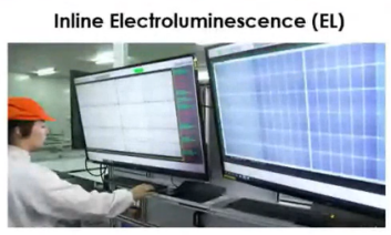 On-site EL Testing of Solar Modules at Solar Power Plant