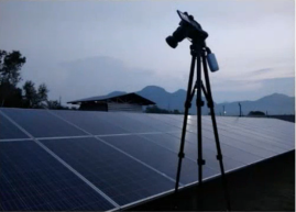 On-site EL Testing of Solar Modules at Solar Power Plant