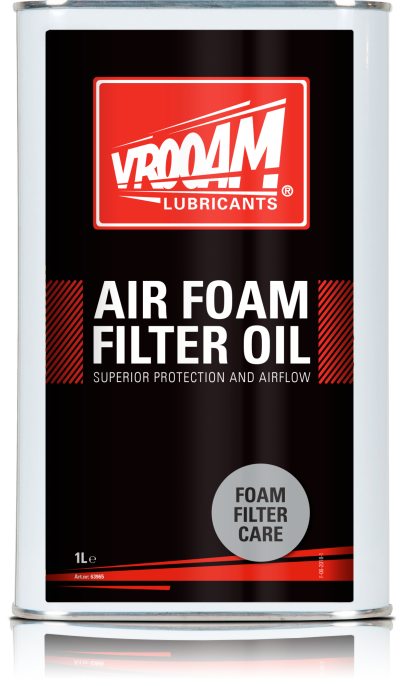 VROOAM Air Foam Filter Oil is a red coloured, easy penetrating ...