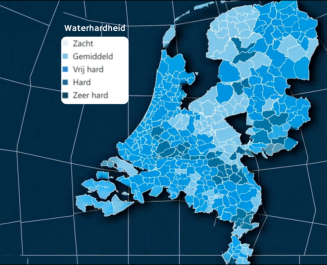 Waterhardheid Nederland kaart – Ontdek hoe hard jouw water is