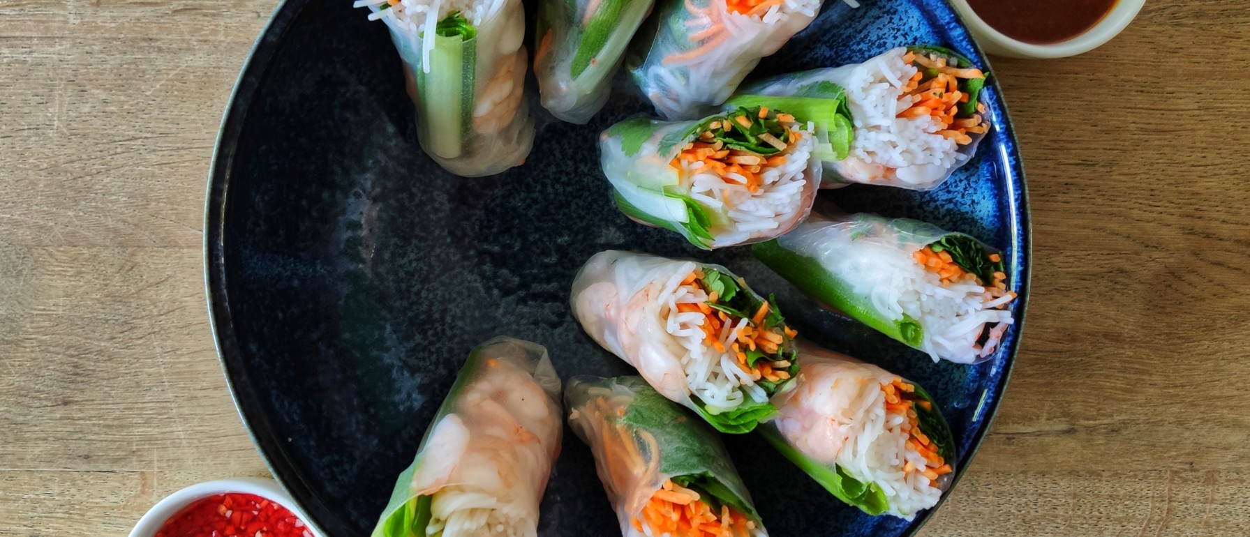 Gỏi Cuốn Tôm recept (Vietnamese verse loempias met garnaal)