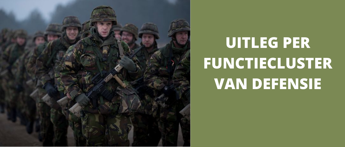 Uitleg per functiecluster van defensie
