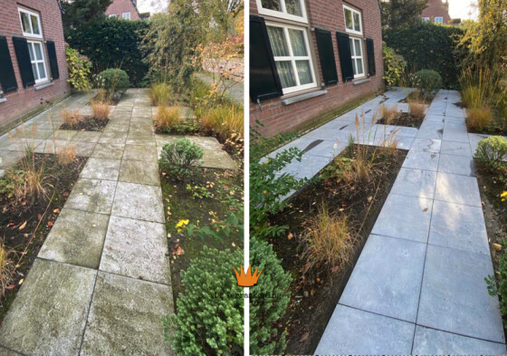 Stoep schoonmaken zonder schade? De beste methode!