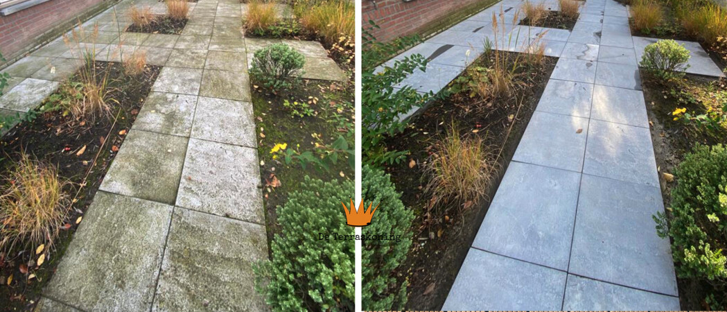 Stoep schoonmaken zonder schade? De beste methode!