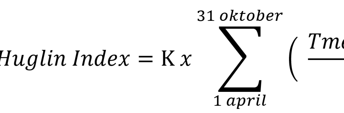 De Huglin Index bepaalt de keuze voor je druivenras
